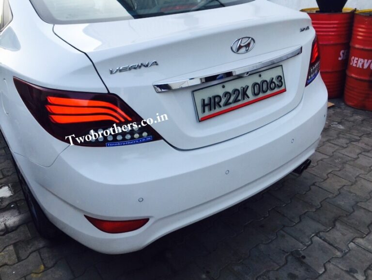 VERNA FLUIDIC CONCEPT STYLE LED TAIL LIGHTS V3 - Car Projector DRL ...