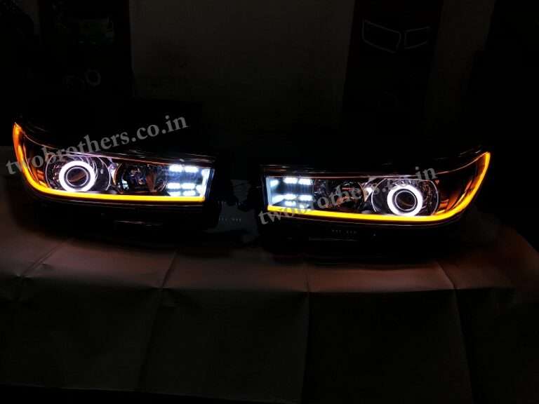 Innova Crysta Projector Headlights With DRL - Car Projector DRL ...
