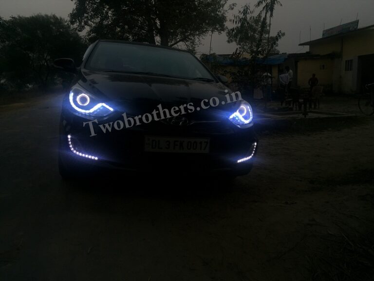 VERNA FLUIDIC PROJECTOR HEADLIGHTS WITH MATRIX DRL V2 - Car Projector ...