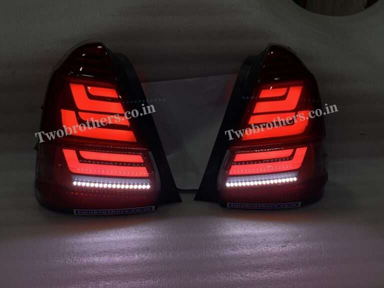 Etios Red Glass Bmw Style Matrix Led Tail Lights V2 - Car Projector DRL ...