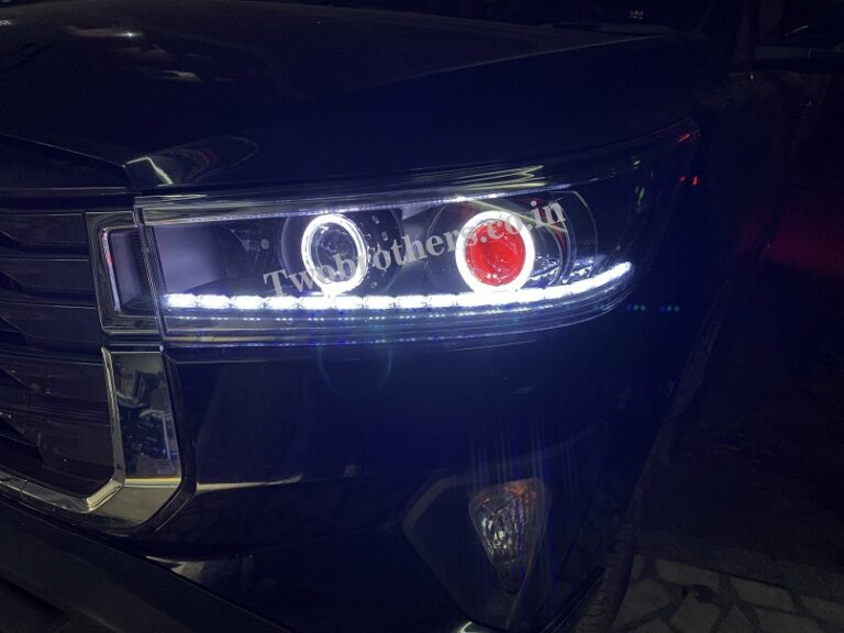 Innova Crysta Dual Projectors With Bmw Angle Eyes with Ultra Matrix DRL ...
