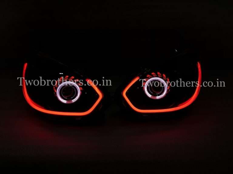 NEW ALTO 800 PROJECTOR HEADLIGHTS WITH RED DRL - Car Projector DRL ...