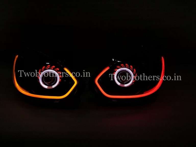 NEW ALTO 800 PROJECTOR HEADLIGHTS WITH RED DRL - Car Projector DRL ...