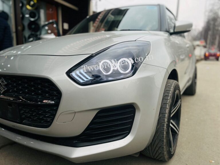 NEW SWIFT / DESIRE DUAL PROJECTOR HEADLIGHTS WITH MUSTANG DRL - Car ...