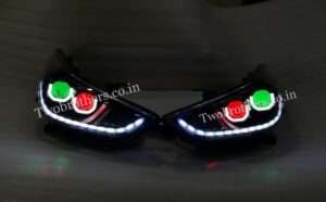 NEW VERNA FLUIDIC U SHAPE DUAL PROJECTOR HEADLIGHTS WITH MATRIX DRL ...