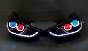 NEW VERNA FLUIDIC U SHAPE DUAL PROJECTOR HEADLIGHTS WITH MATRIX DRL ...