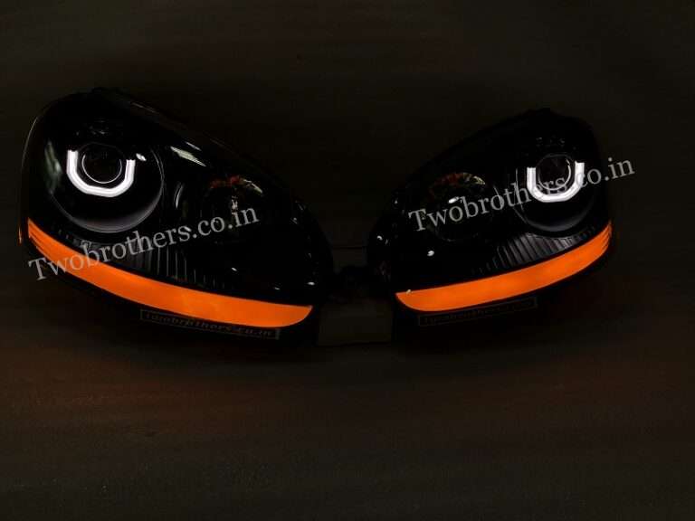 Old Jetta U Shape Projector Headlights with Matrix Eagle Eyes - Car ...