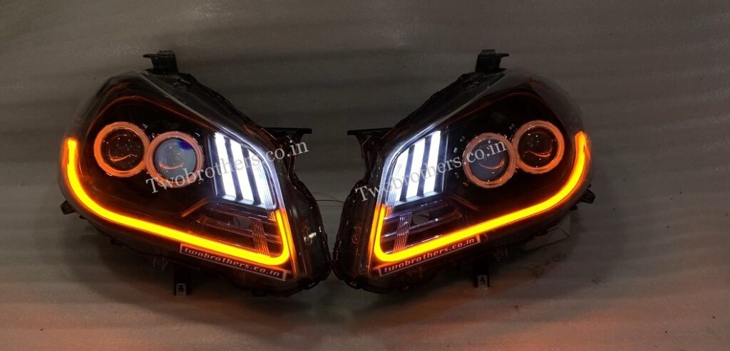 SCROSS DUAL PROJECTOR MUSTANG HEADLIGHTS WITH MATRIX DRL V1 - Car ...