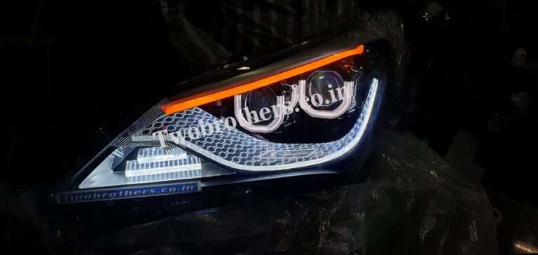VERNA FLUIDIC 4S DUAL U SHAPE PROJECTOR HEADLIGHT WITH CRYSTAL DRL V2 ...