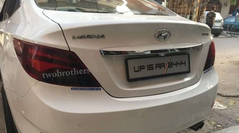 VERNA FLUIDIC 4S MERC STYLE LED TAIL LIGHTS - Car Projector DRL ...