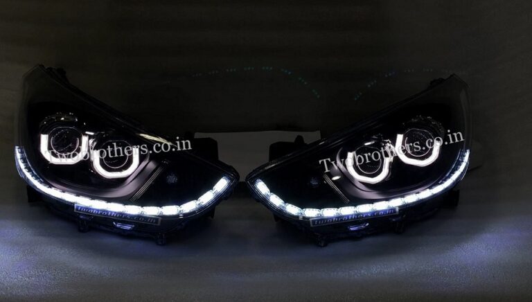 Verna Fluidic Dual U Shape Projector Headlights with Ultra Matrix DRL ...