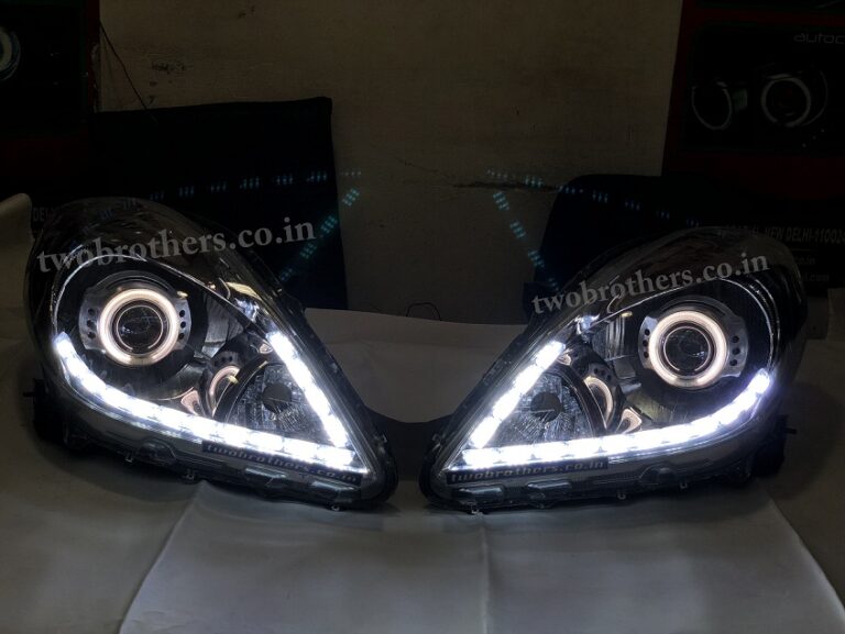 Nissan Sunny Projector Headlights with Matrix DRL V2 - Car Projector ...