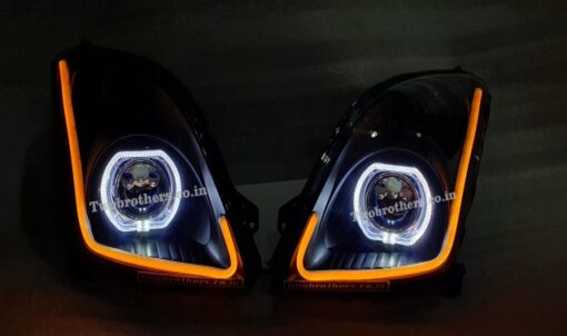 Swift / Desire Biled Projector Headlights with Matrix DRL with Welcome ...